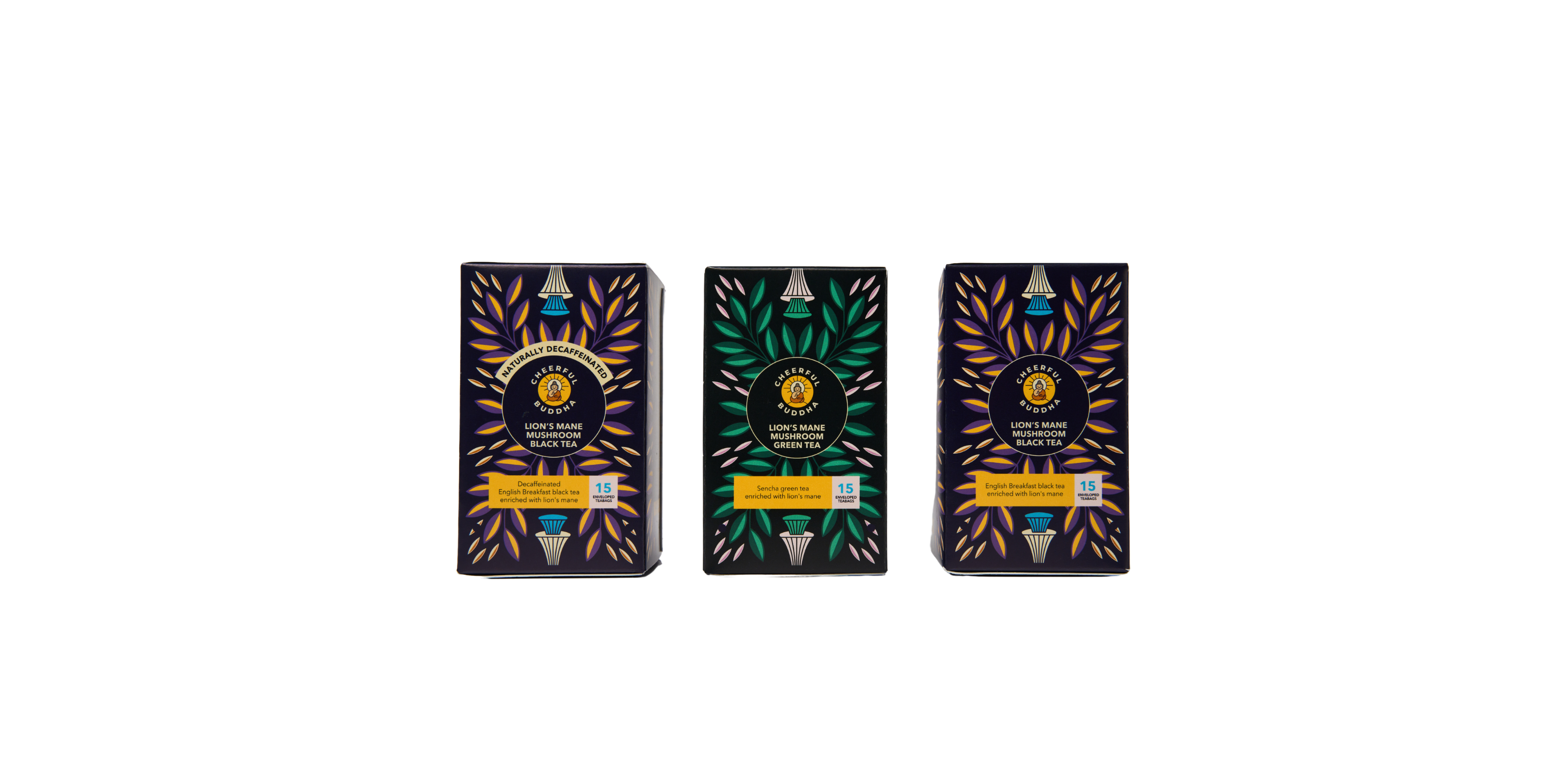 Mushroom Teas - Lion's Mane Mushroom Tea Range – Cheerful Buddha