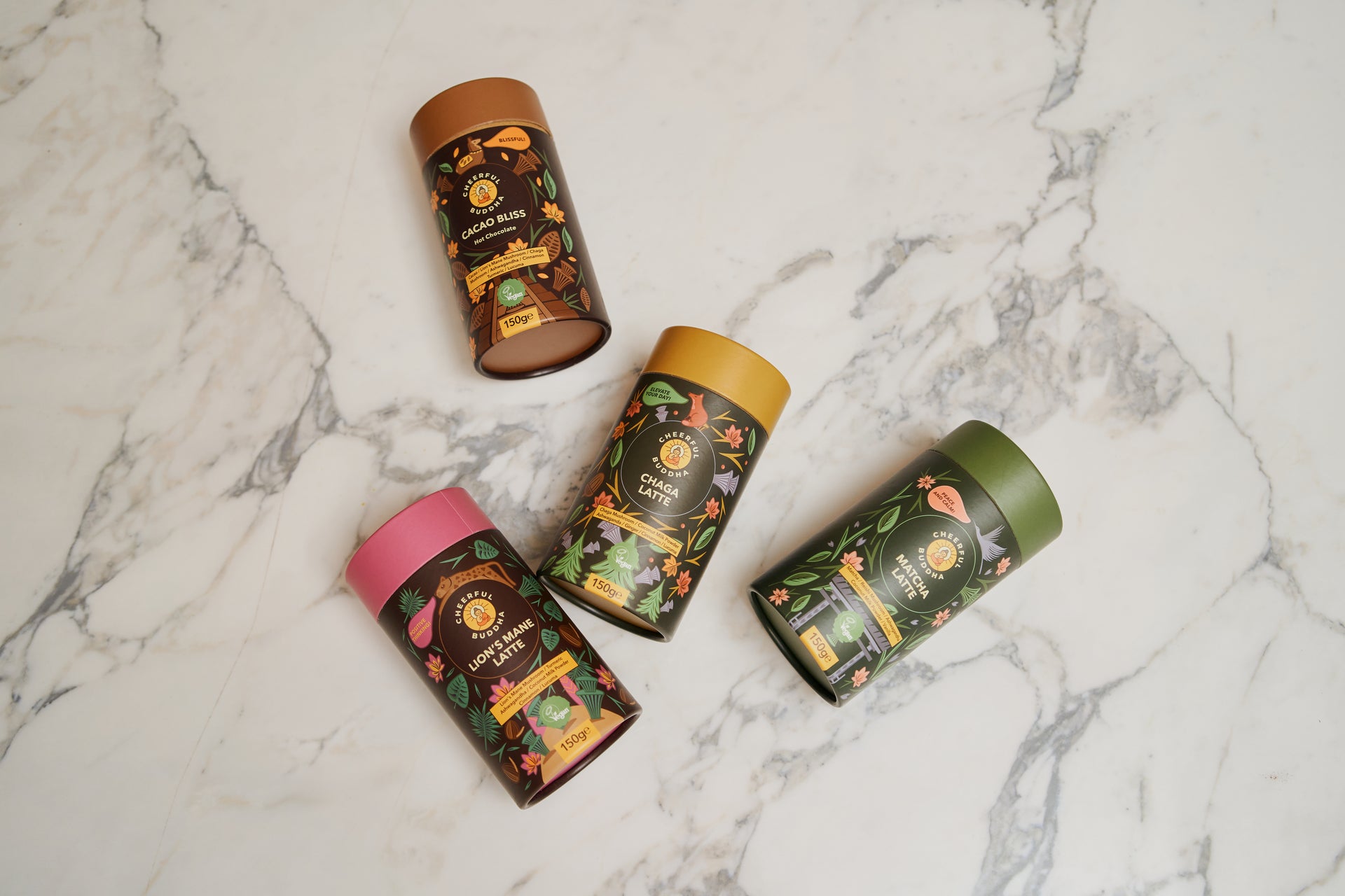 CBD Infused Ground Coffee, Superfood Drinks & Products Cheerful Buddha